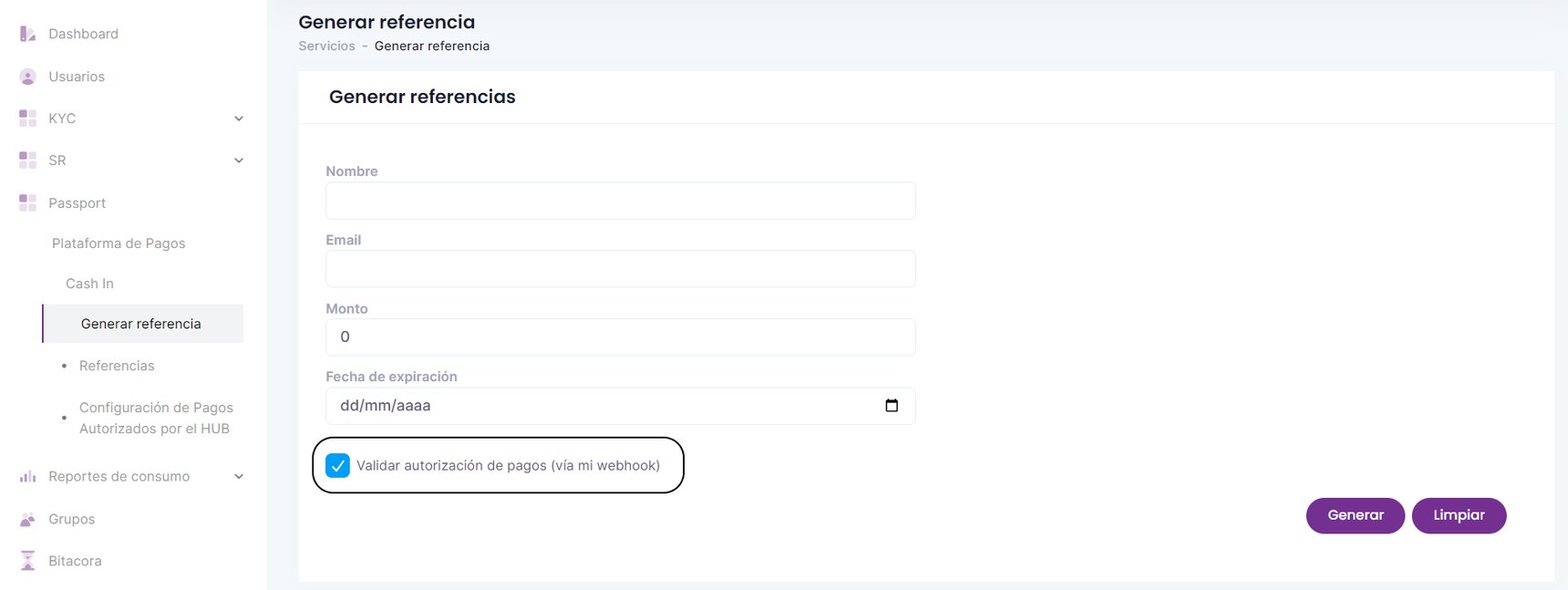 Manual - HUB de Productos